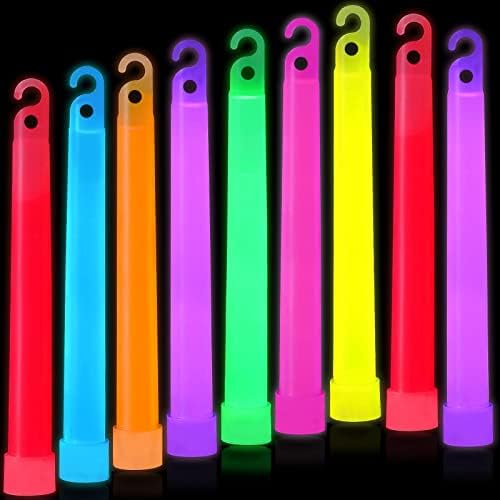 AIVANT Ultra Bright Large Glow Sticks - Long Last Lighting Over 12 ...