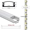 StarlandLed 10-Pack 6.6ft/ 2 Meter U Shape LED Aluminum Channel System ...