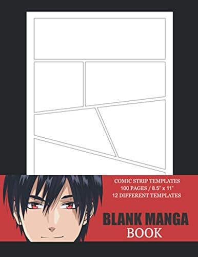 Blank Manga Book: Large | Manga Storyboard Sketchbook | Comic Strip ...