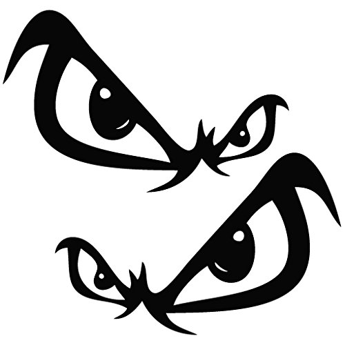 No Fear Bad Boy Eyes Mirror Racer Decal Vinyl Car Wall Laptop Cellphone ...
