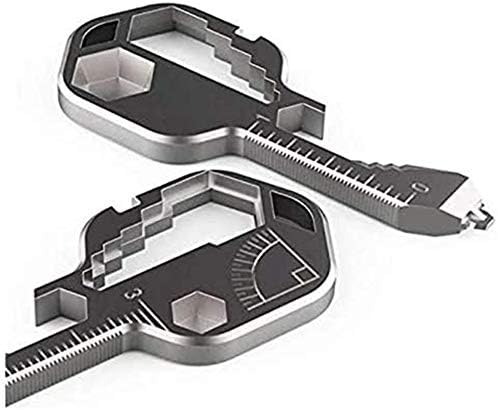 24- in-1 Multi-Tool Key, Stainless Steel Key Shaped Pocket Tool Outdoor ...