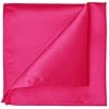 KissTies Hot Pink Fuchsia Pocket Square Mens Satin Handkerchief + Gift ...