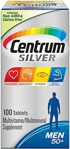 Centrum Silver Men 50 + Multivitamin/multimineral 100 Tablets (2 Pack ...