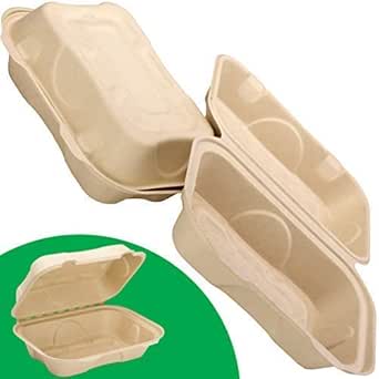 Amazon.com: Durable, Biodegradable Leak-Proof Take Out Food Box 25 Pack ...