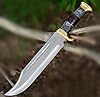 WARIVO KNIFE D2 18 Inches Large Crocodile Dundee Bowie Knife with Leather Sheath Fixed Blade ...