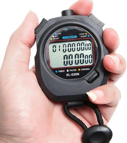 X spring Stopwatch Timer - Countdown Timer and Stopwatch Record 10 Memories Lap Split Time ...