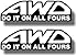 Amazon.com: Sticker Connection | AWD Do It On All Fours Bumper Sticker ...