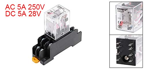 Amazon | uxcell 電磁リレー パワーリレー HH52P AC 110V DPDT 8ピン LEDライト | リレー・継電器 | 産業・研究開発用品 通販