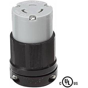 NEMA L5-20R Locking Female Connector, Receptacle Twist-Lock 20A 125V ...