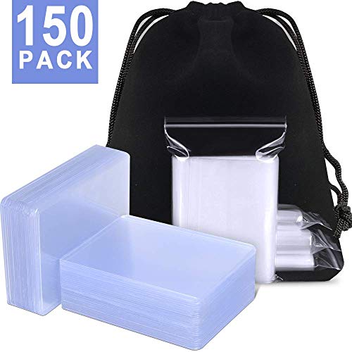 150 Packs Top Loaders Trading Card Sleeves Set Penny Sleeves Fit For Pokemon Card Trading 150-packs-top-loaders-trading-card-sleeves-set-penny-sleeves-fit-for-pokemon-card-trading