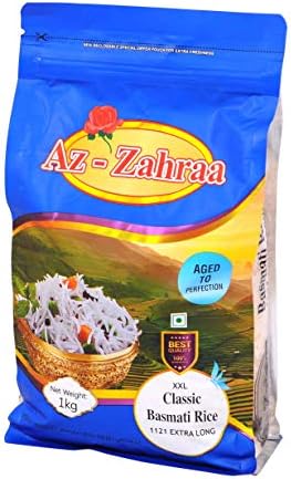 AZ Zahraa Basmati White Rice - 1 kg price in Egypt | Amazon Egypt | kanbkam
