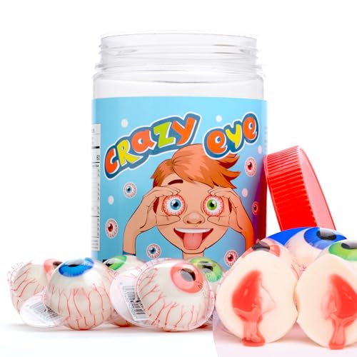 Gummy Candy - Large Jelly Filled Gummies - Crazy Eye Gummy Candies - 17 ...