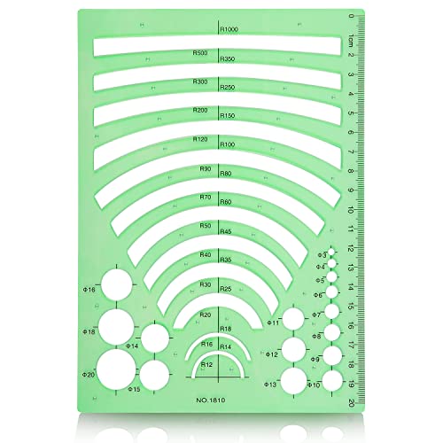 Angrox Arc Round Stencil Template Artist Design Drawing Aid Tool ...