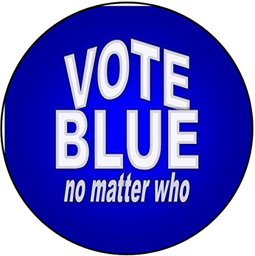Amazon.com: Vote Blue No Matter Who, 2.25 inch Pin Back Button, and ...