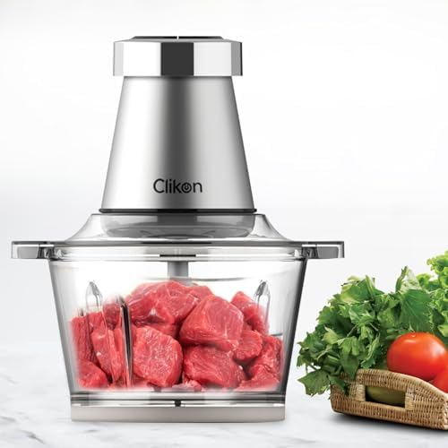 Clikon – 2L Electric Food Chopper/Meat Processor with Garlic Skin ...