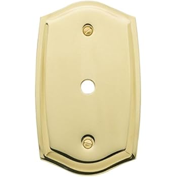 Baldwin 4769 Colonial Style Solid Brass Cable Cover Switchplate ...