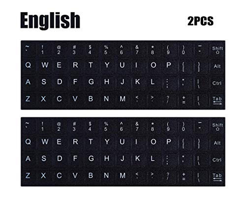 2pack Universal English Keyboard Stickers Typing Keyboard Stickers ...