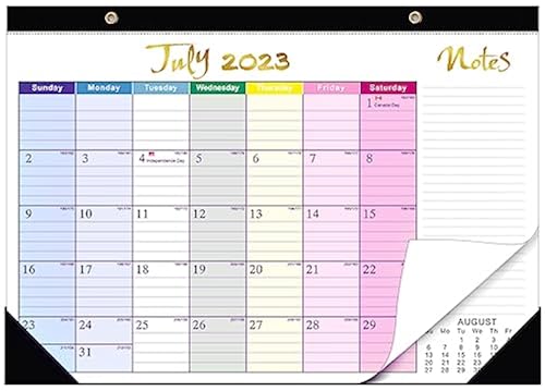 Desk Calendar 2023-2024,18 Months July 2023 to December 2024-Large 17 ...