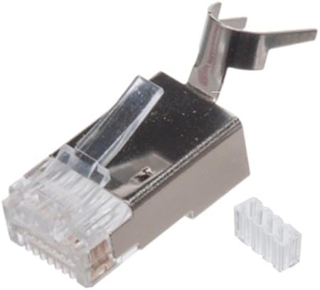 Cat6 and Cat6A Shielded RJ45 Connector Modular Plug: Amazon.co.uk ...