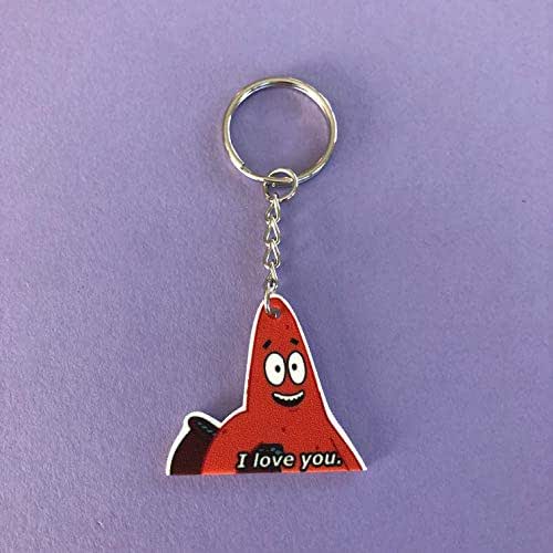 Amazon.com: Patrick Star I Love You Keychain : Handmade Products