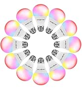 DAYBETTER Tuya Smart Light Bulbs, RGBCW Wi-Fi Color Changing Led Bulbs Compatible with Alexa ...