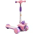 DM Toys Patinete Aviaozinho Feliz Ajustavel Lean-to-Steer 3 Rodas com ...