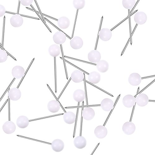 500 Pack Map Push Pins Map Tacks Small Size (White, 1/8 Inch) | Pricepulse