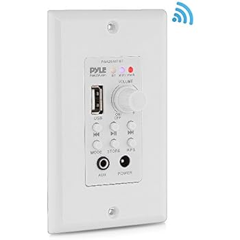 Amazon.com: in Wall Mount Bluetooth Receiver - WiFi Wireless Audio Music Speaker Control, Stereo ...