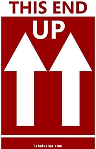 Amazon.com : This End Up Labels 3" x 5" 500 Labels per roll : Shipping ...