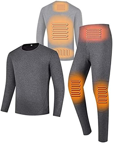 Heating Underwear Set,6-Zones Smart Electric Heated 3-Gear Temperature ...