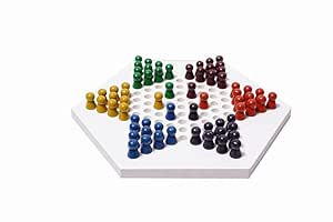 Buy Shy Shy Hexagon PVC Chinese Checker Board Game - White Board with ...