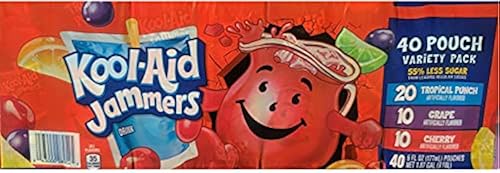 Kool-Aid Jammers Cherry, Grape, Tropical Punch & Strawberry Kiwi ...