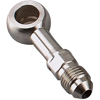 Amazon.com: Stainless Steel Banjos Brake Fitting Straight -3 AN Male ...
