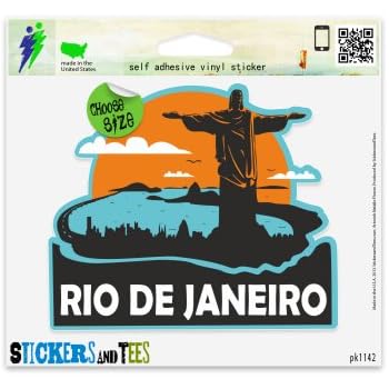 Amazon.com: Rio de Janeiro Brazil Travel Vinyl Car Bumper Window ...