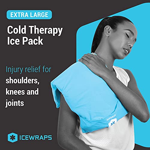 ICEWRAPS 12"x21" Extra Large Ice Pack with Soft Fabric Cover | Clay Ice ...