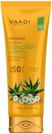 Vaadi Herbals Organic Sunscreen Lotion Spf 50 With Aloe Vera ...