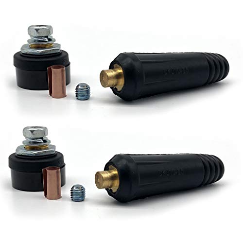 RX WELD TIG Welding Cable Panel Receptacle Connector Socket Set (100Amp ...