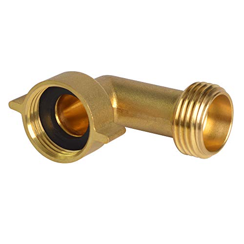Hydro Master Garden Hose Elbow with Solid Brass 90 Degree 3/4" FHT x 3/4" MHT | Pricepulse