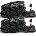Amazon.com : Fincci 700x35c / 38c / 40c / 42c / 45c / 48c Bike Inner Tube – 48mm Schrader Valve ...