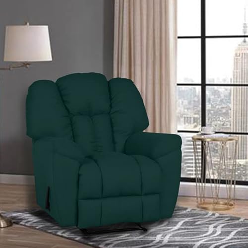 Penhaligon's | Velvet Upholstered Rocking & Rotating Recliner Chair ...