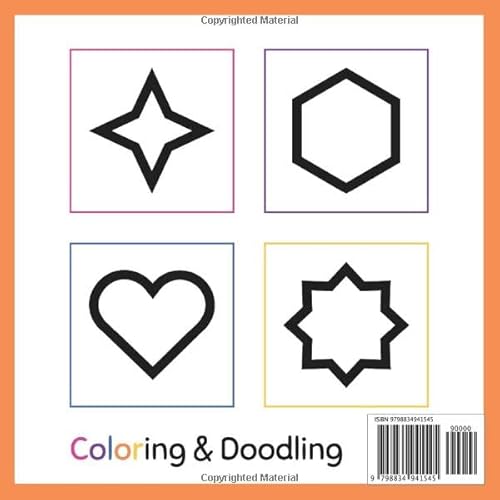 Coloring Shapes For Kids Coloring Book Shapes For Toddlers: First