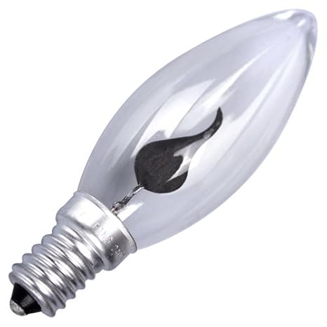 3w Ses Clear Flicker Flame Candle Bulb Pack Of 2: Amazon.co.uk: Lighting