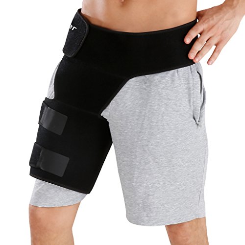 Buy Finether Adjustable Groin Support Wrap, Groin and Hip Stabilizer ...