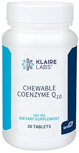 Klaire Labs Chewable Coenzyme Q10 - High Strength 300 Milligrams CoQ10 ...