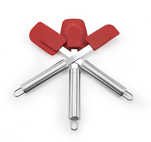 Oneida Stainless Steel Spatulas with Silicone Head, Set of 3 | Pricepulse