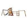 Little Tikes Bobcat Ridge Wood Backyard Playset Climb Swing Outdoor ...