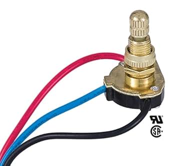 Amazon.com: B&P Lamp 3-Way, 4-Position, 2 Circuit Rotary Switch with ...