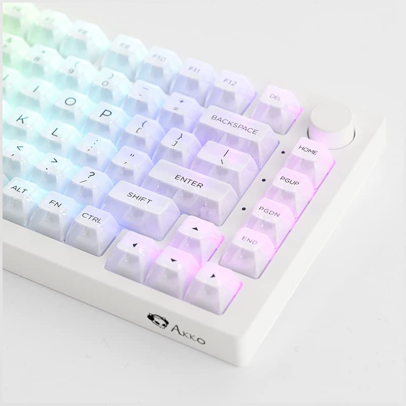 Mua Akko Keycaps Transparent Shell, 155 Keys, ASA Profiles, ANSI Layout ...