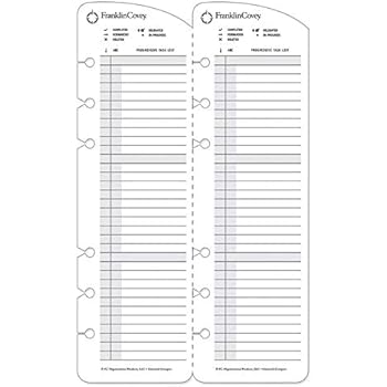 Amazon.com : FranklinCovey Compact Progressive Task List : Appointment ...