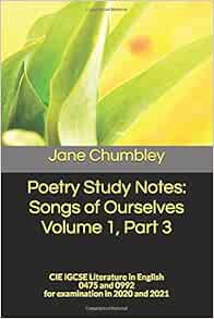 Poetry Study Notes: Songs of Ourselves Volume 1, Part 3: CIE IGCSE ...